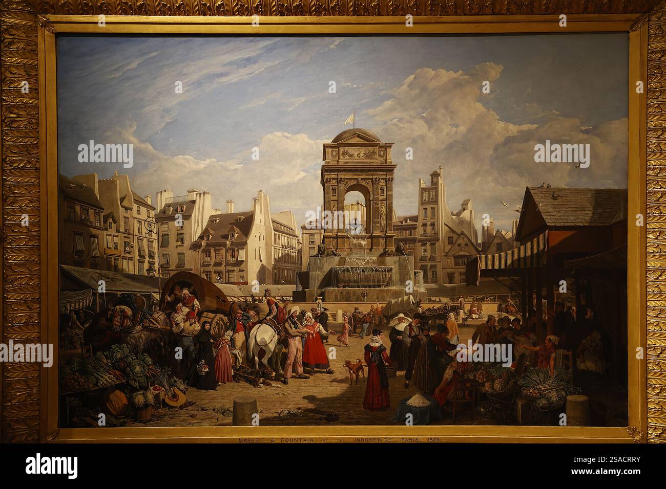Carnavalet museum, Paris, France.John James Chalon, The market and ...
