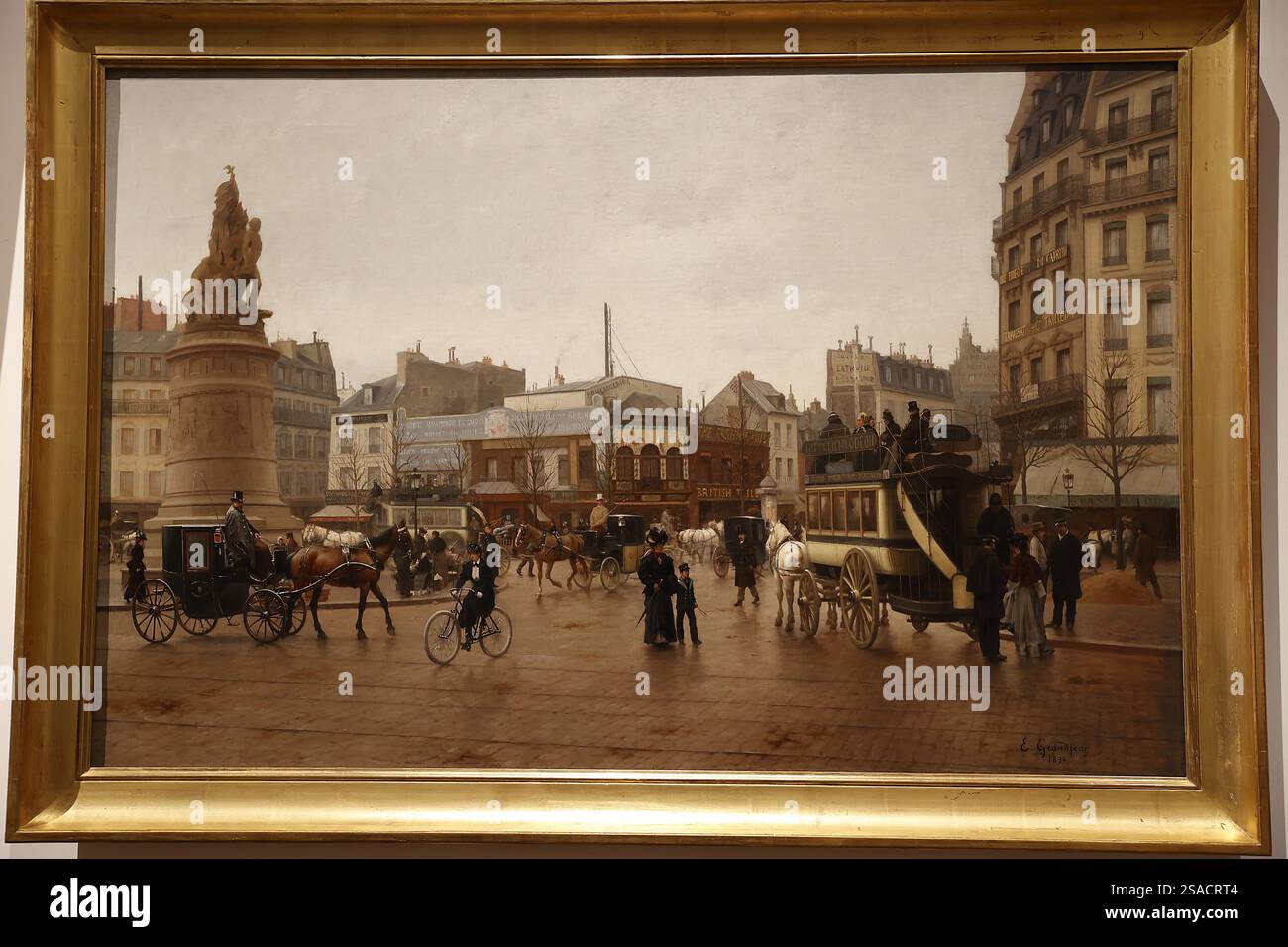 Carnavalet museum, Paris, France.Edmond Grandjean, Place Clichy in 1896 ...