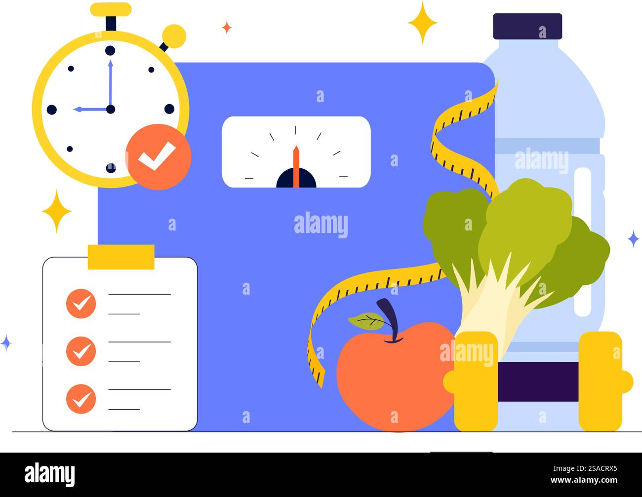 Diet Vector Illustration featuring Healthy Meal Guidance for Selecting ...