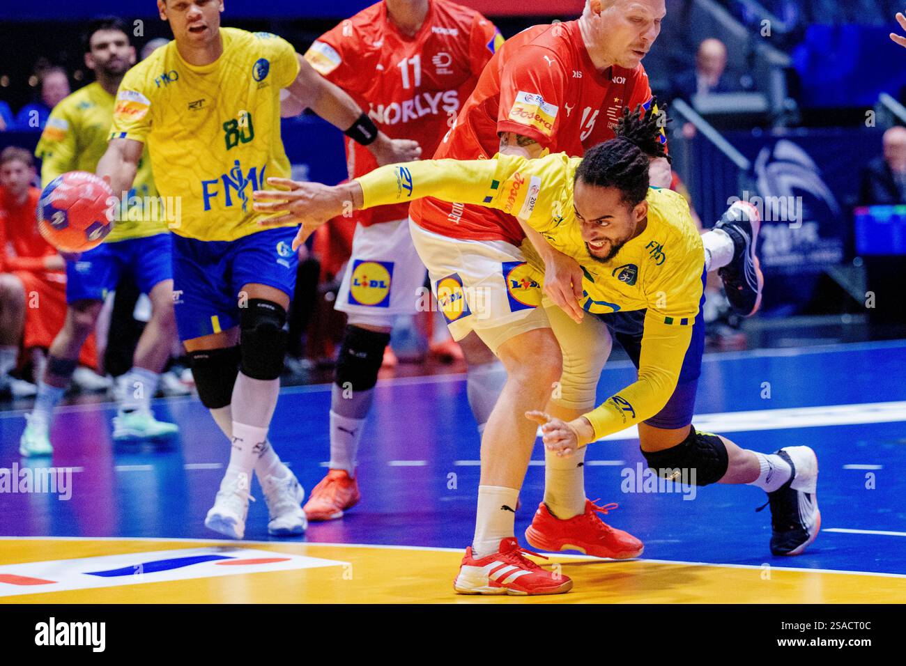 Fornebu 20250129. Brazil's Hugo Bryan Monte Da Silva during the quarter ...