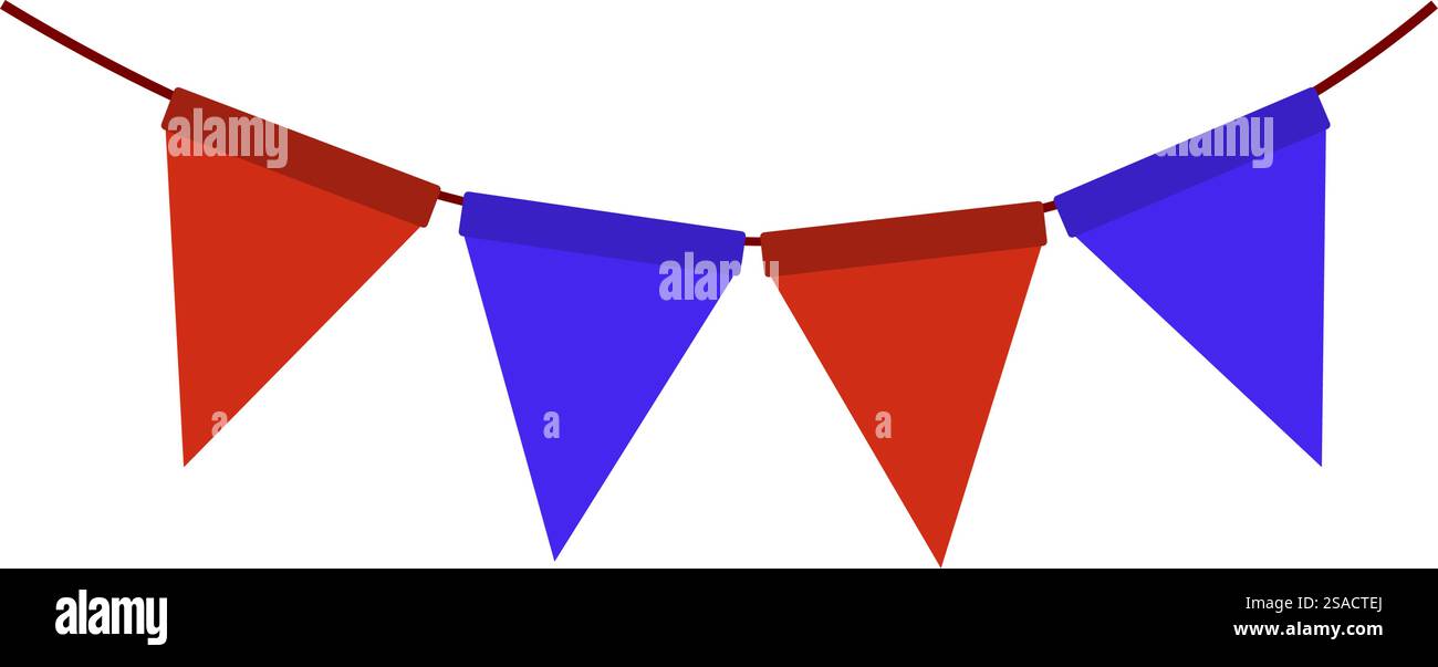 Flags garland element. Vector illustration Stock Vector Image & Art - Alamy