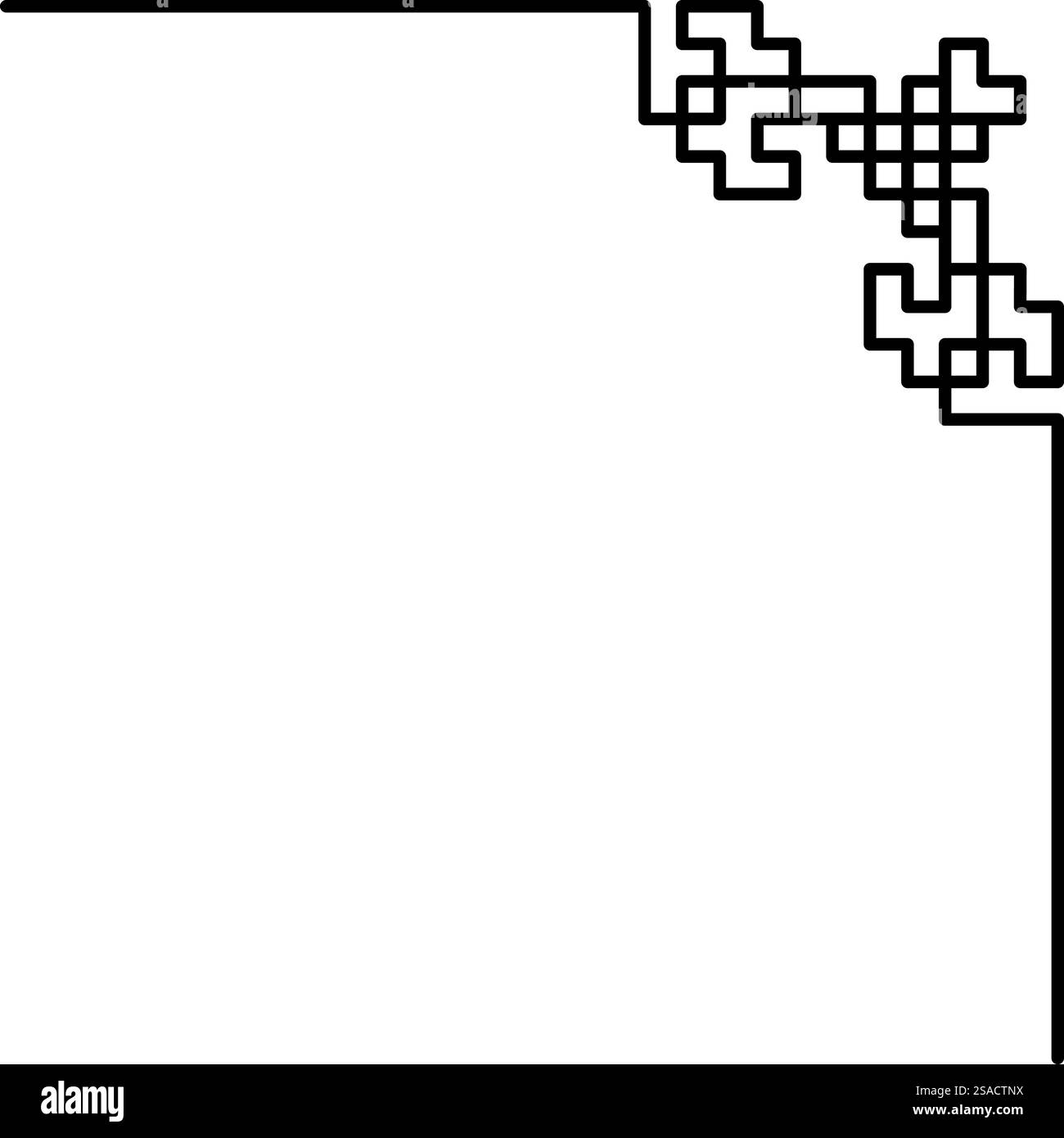 Corner Border ornament. Vector illustration Stock Vector Image & Art ...