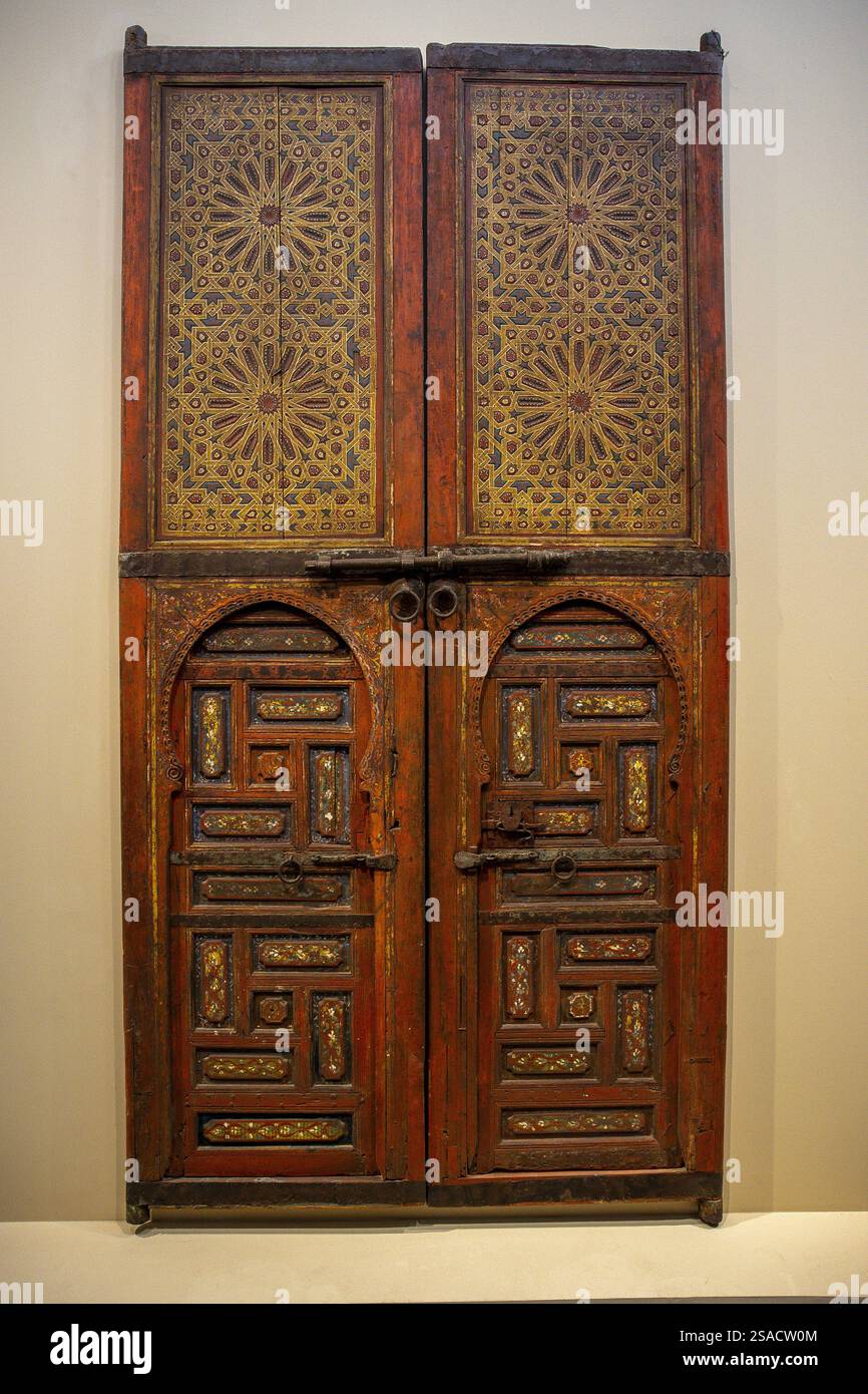 Museum of Confluences Dar El Bacha, Marrakesh, Morocco. House gate, Fez ...