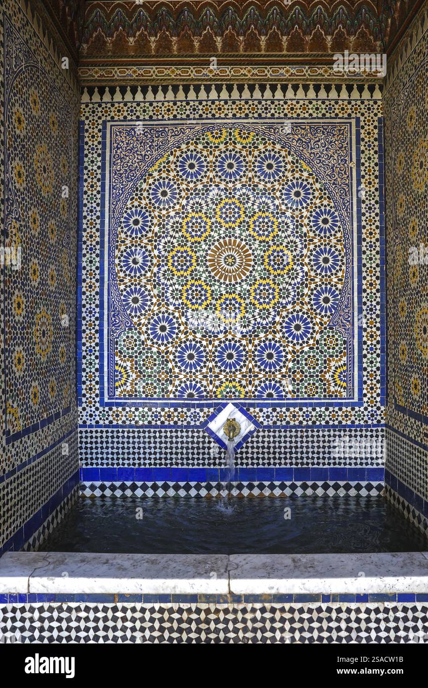 Museum of Confluences Dar El Bacha, Marrakesh, Morocco. Fountain Stock ...