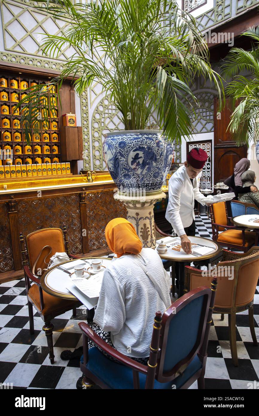 Cafe Bacha, Dar El Bacha, Marrakesh, Morocco Stock Photo - Alamy