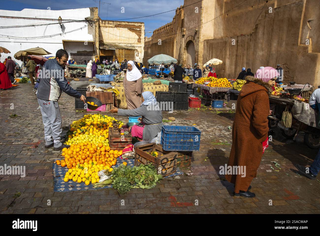 Market in the medina, Sale, Morocco Stock Photo - Alamy