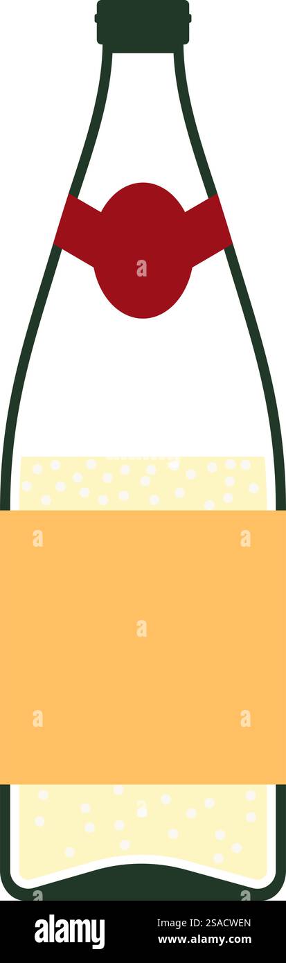 Champagne Bottle Icon. Vector illustration Stock Vector Image & Art - Alamy