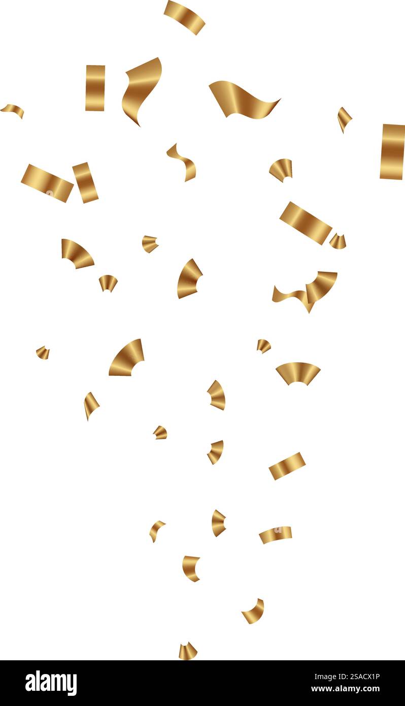 Golden confetti element. Vector illustration Stock Vector Image & Art ...