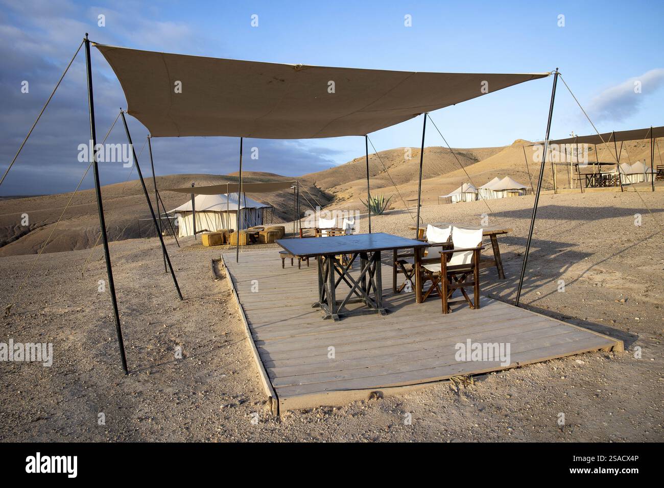 Desert camp in Agafay, Morocco Stock Photo - Alamy