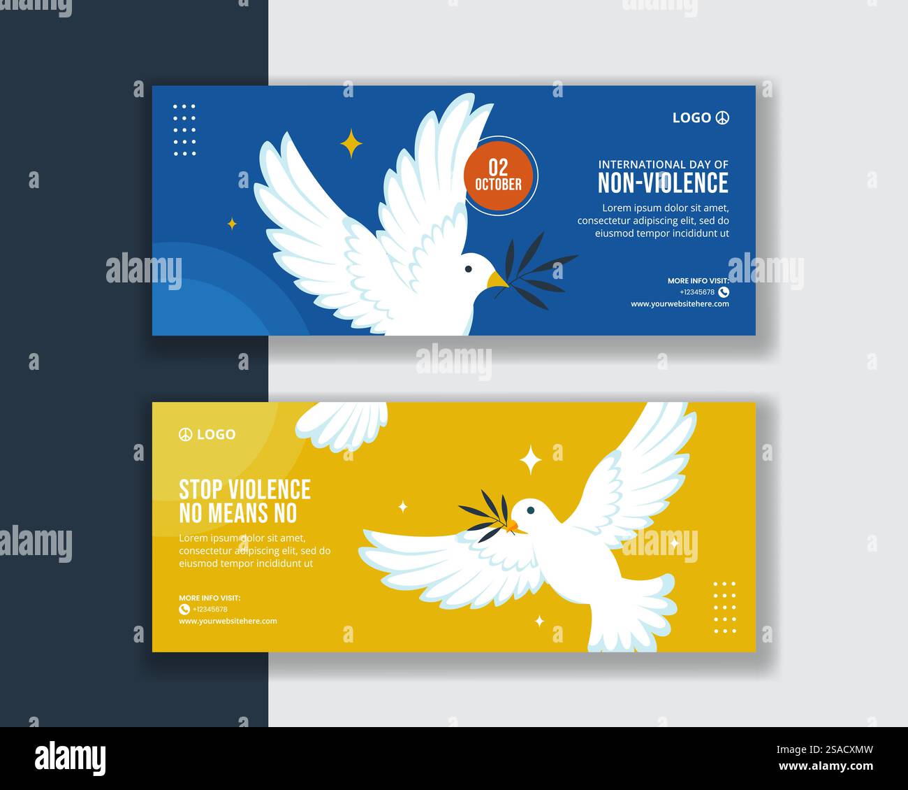 International Day of Non-Violence Vector Illustration on October 2nd, a ...