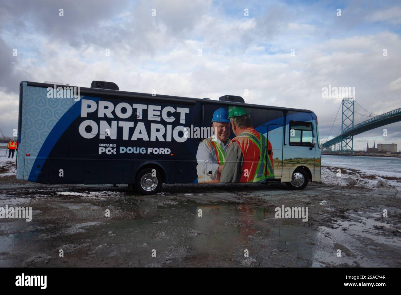 Windsor, Canada. 29th Jan, 2025. Ontario Conservative Leader Doug Ford ...