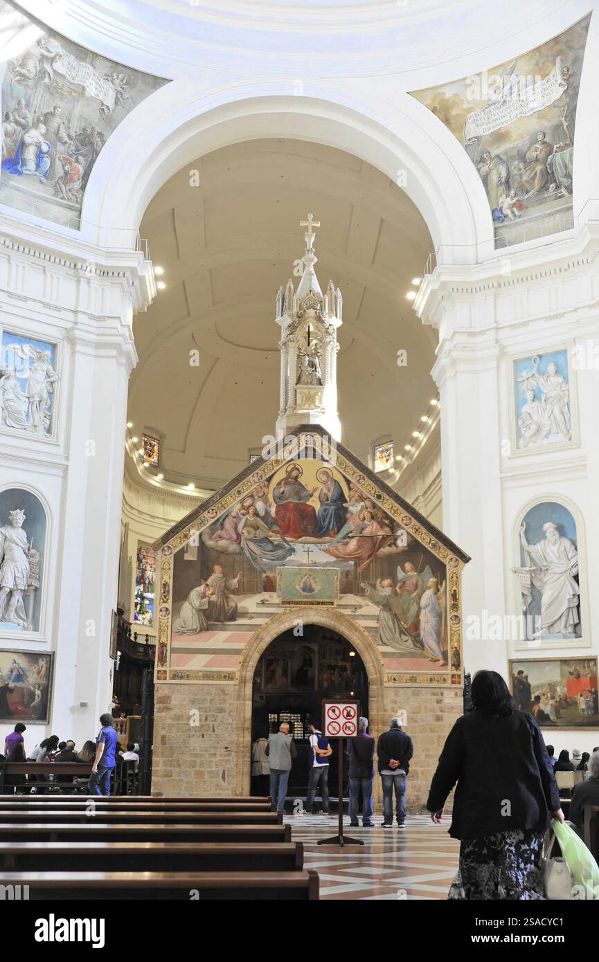 Portiuncula, Portiuncula, chapel in Santa Maria degli Angeli, Our Lady ...