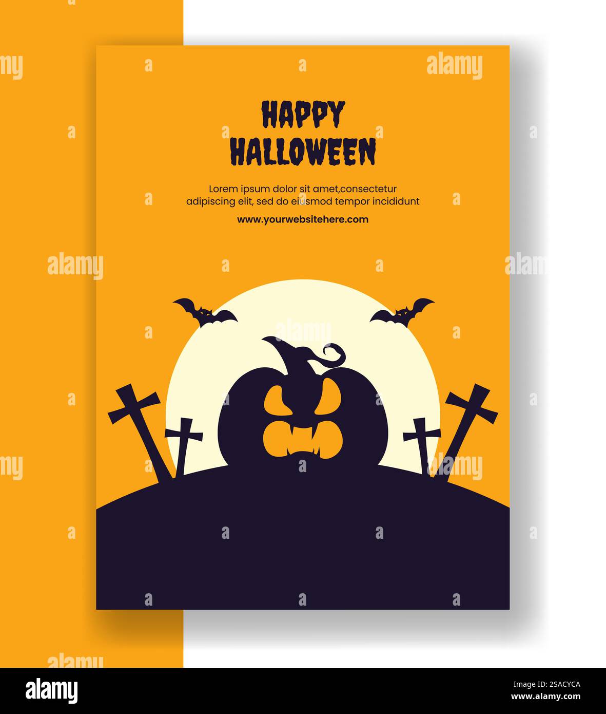 Vertical halloween autumn pumpkins Stock Vector Images - Alamy