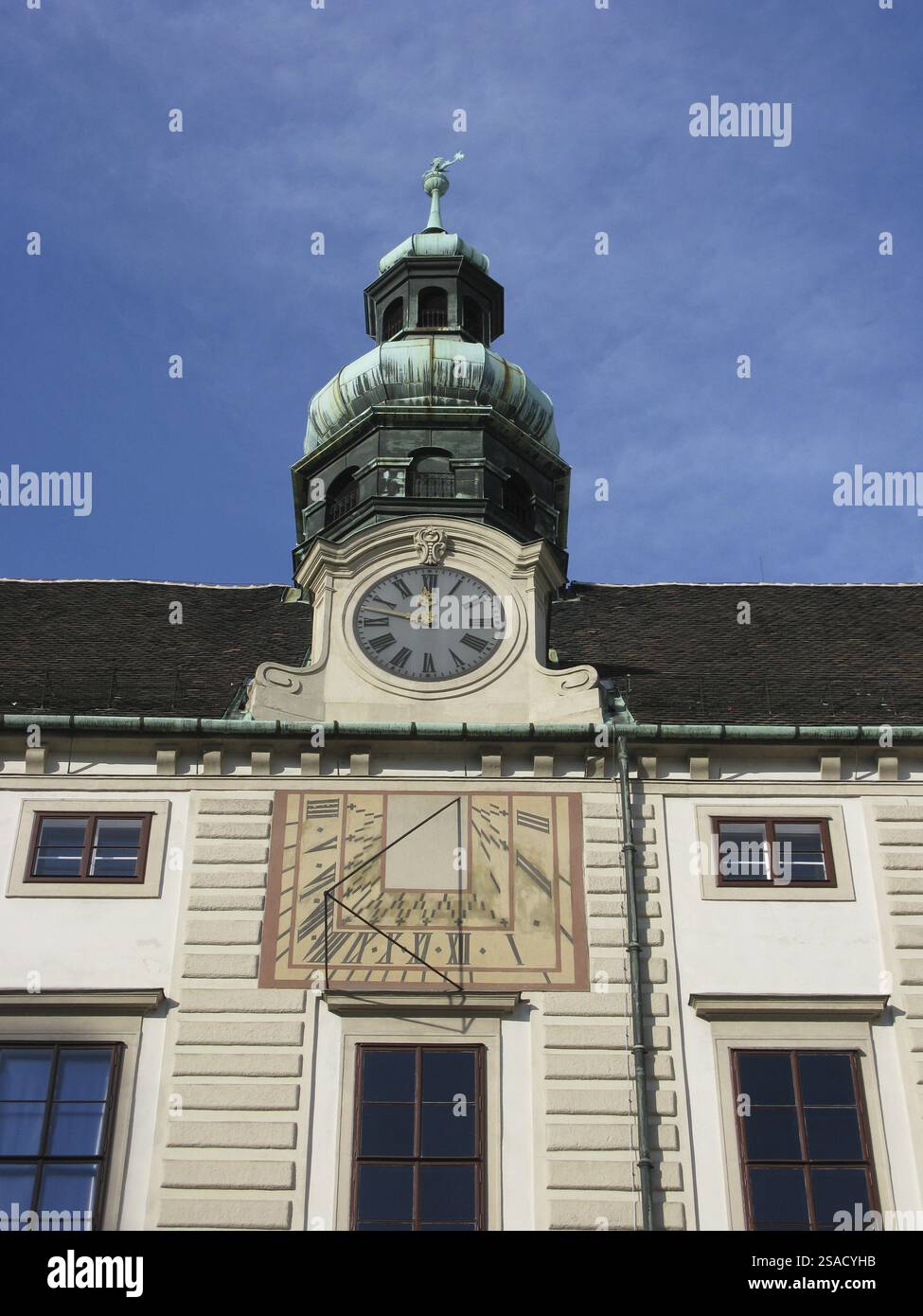 Building with two clocks Stock Photo - Alamy