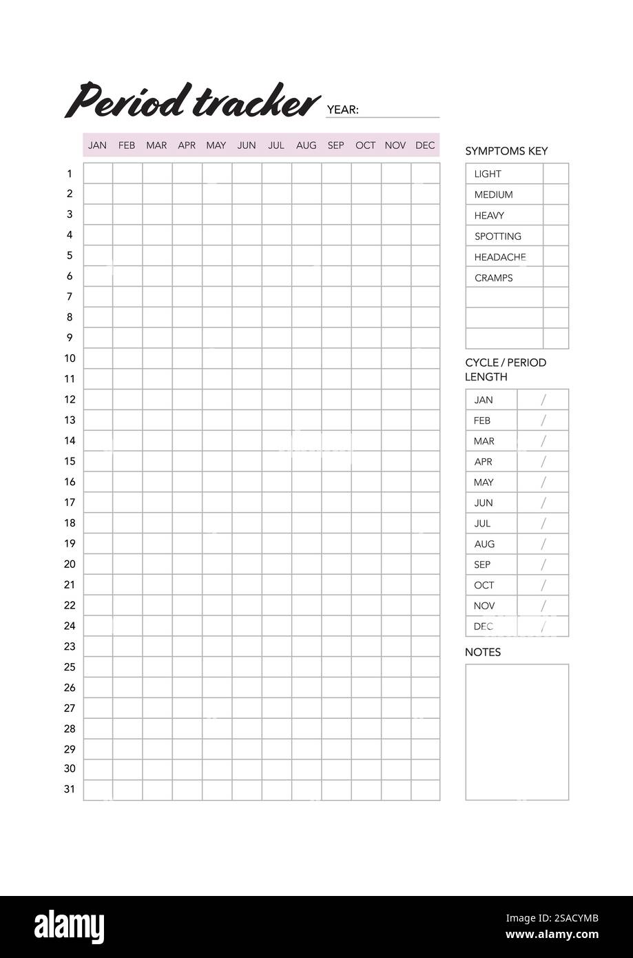Menstrual cycle chart hi-res stock photography and images - Alamy
