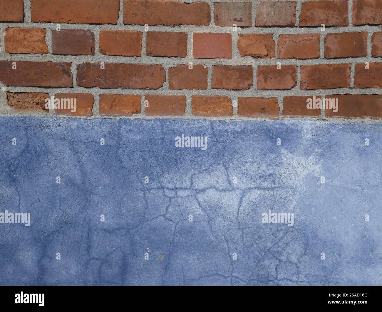 Brick facade with plinth render Stock Photo - Alamy