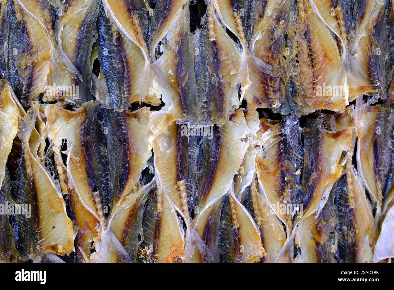 Dry fish at Dong Ba market. Fish stand. Hue. Vietnam Stock Photo - Alamy