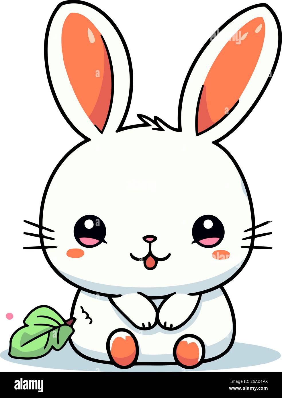 Rabbit character cartoon design. Cute and funny rabbit vector ...