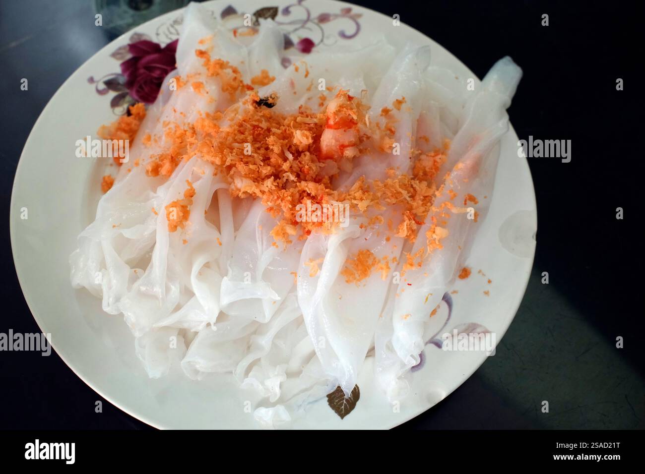 Vietnamese street food. Banh uoc tom. Hue. Vietnam Stock Photo - Alamy