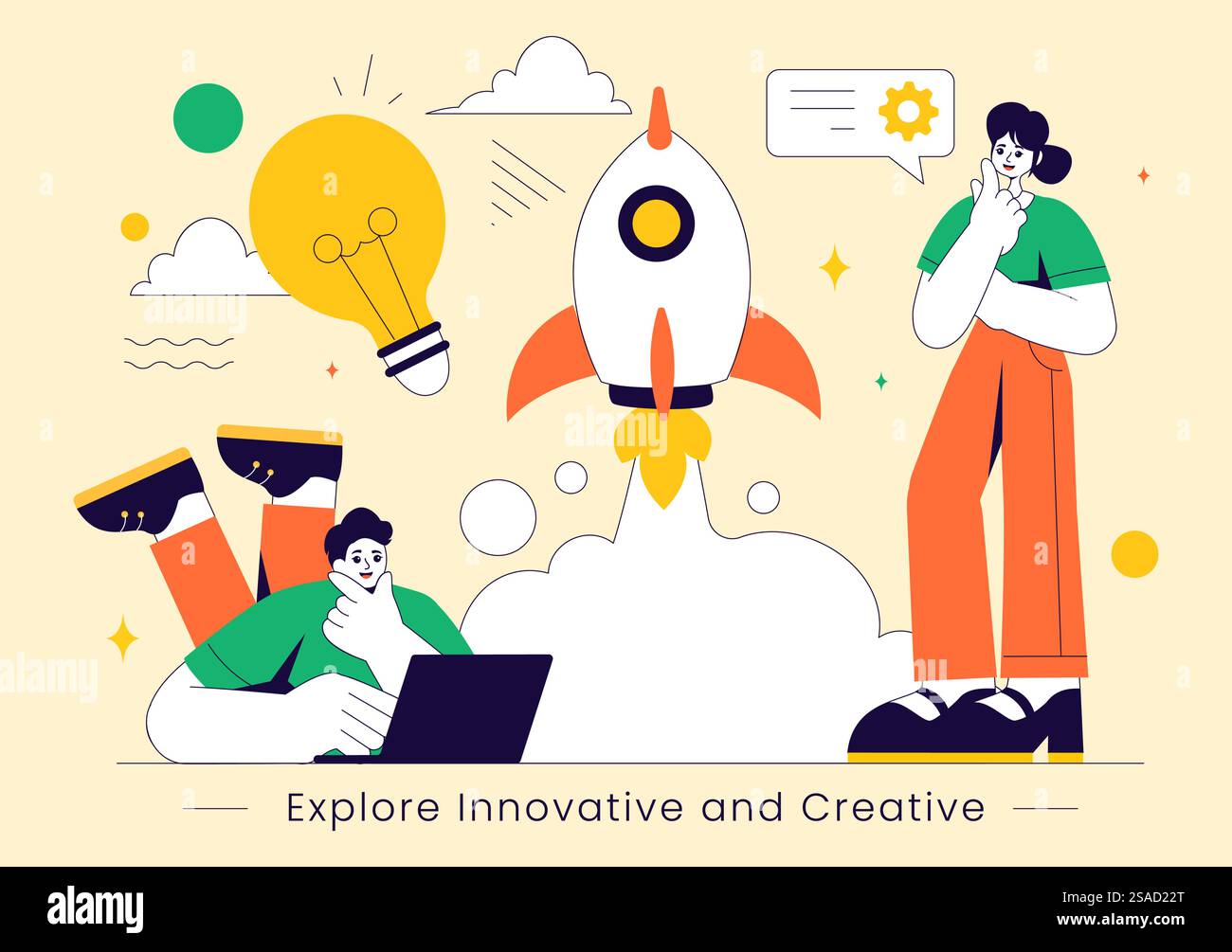 Explore an Innovative and Creative Vector Illustration Featuring a ...