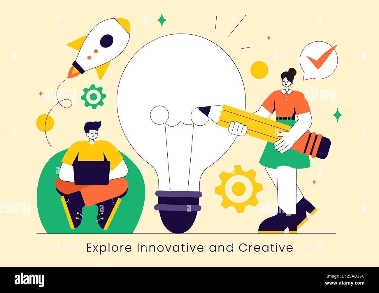 Explore an Innovative and Creative Vector Illustration Featuring a ...