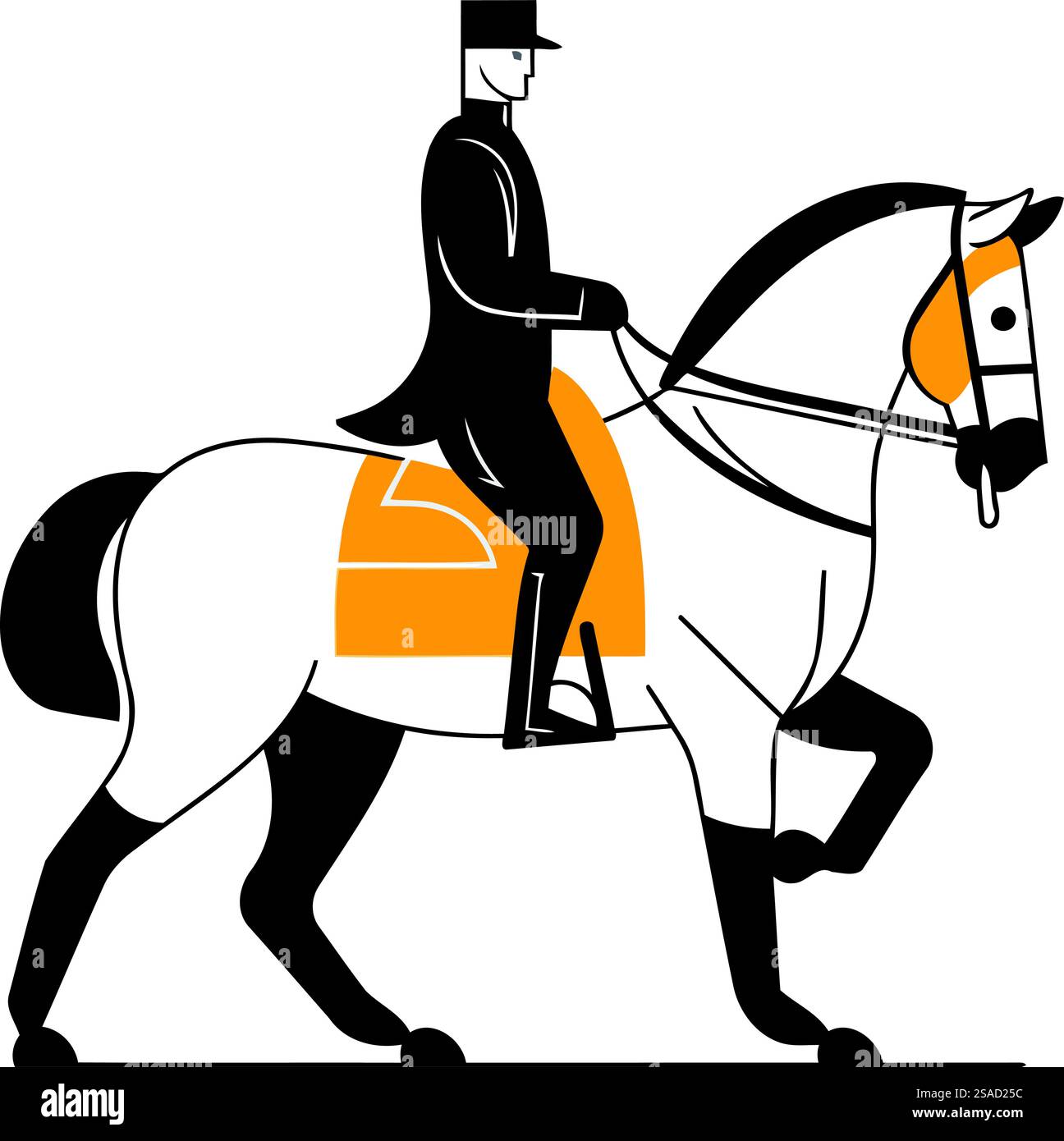Equestrian riding horse on Cut Out Stock Images & Pictures - Alamy