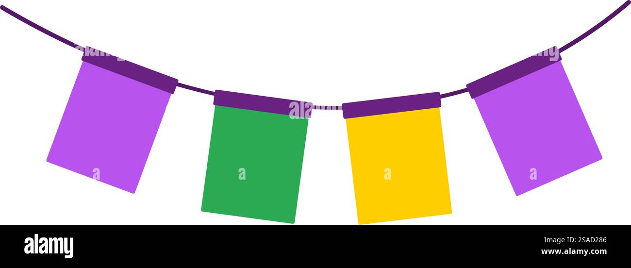 Flags garland element. Vector illustration Stock Vector Image & Art - Alamy