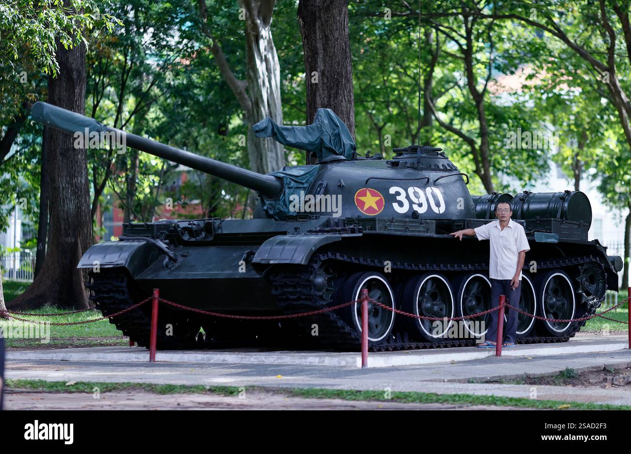 North Vietnamese T54 tank which on April 30, 1975 entered gates of ...