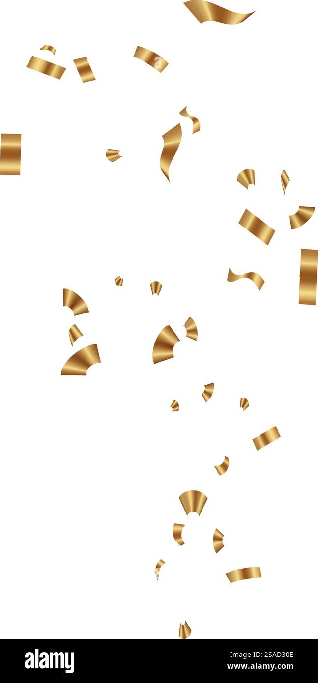 Golden confetti element. Vector illustration Stock Vector Image & Art ...