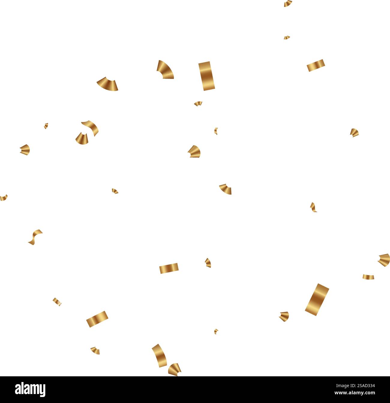 Golden confetti element. Vector illustration Stock Vector Image & Art ...