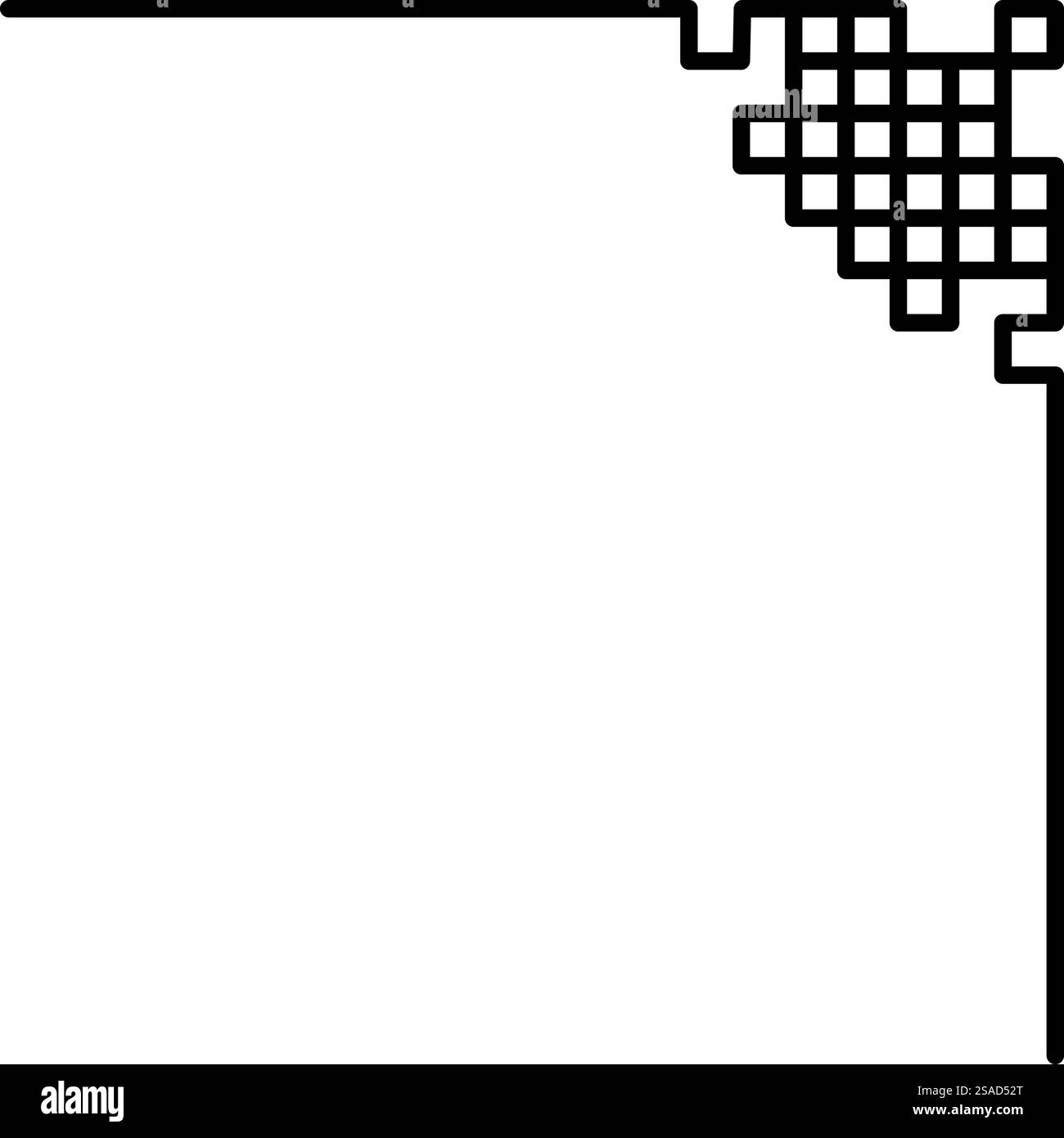 Corner Border ornament. Vector illustration Stock Vector Image & Art ...