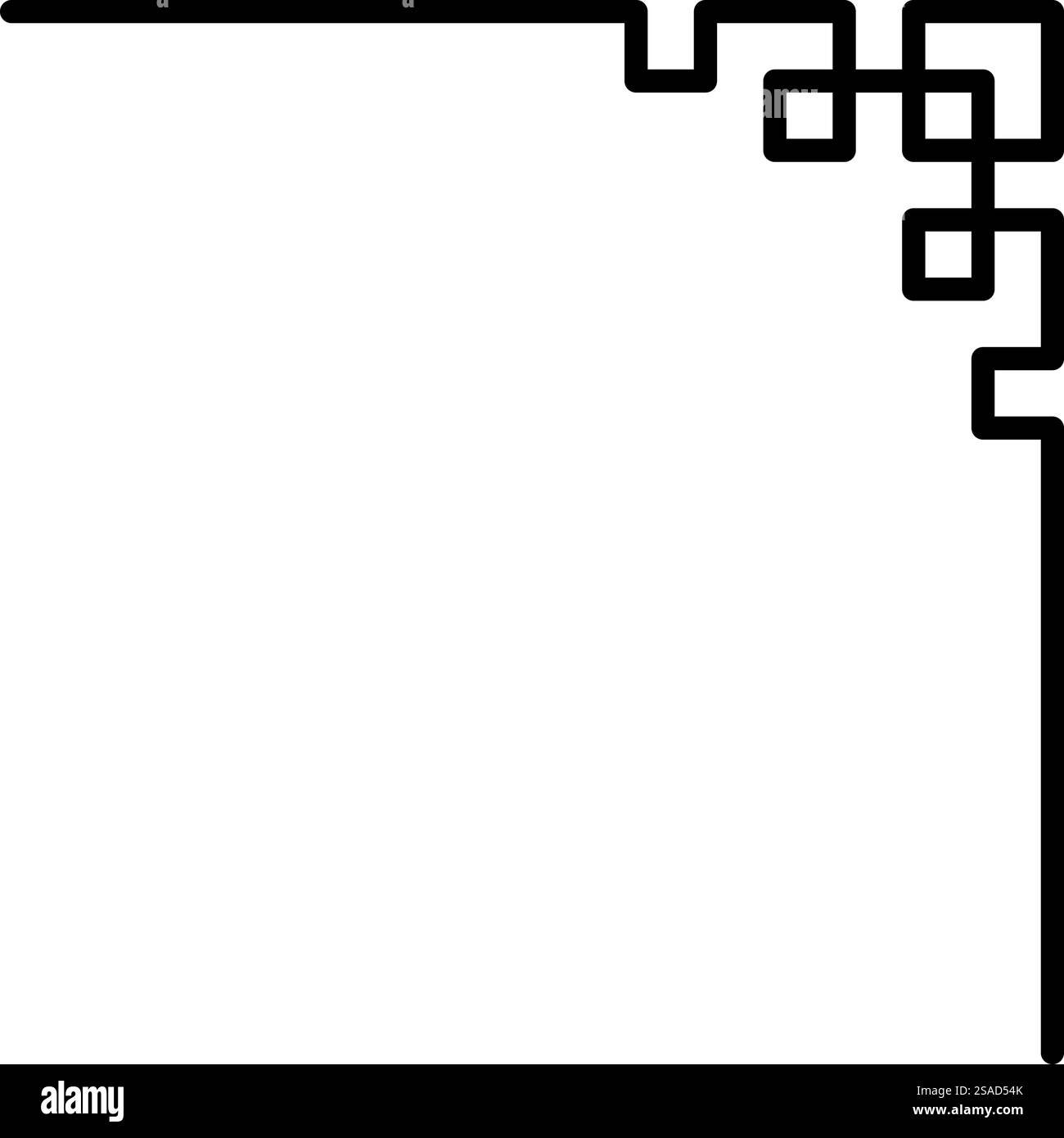 Corner Border ornament. Vector illustration Stock Vector Image & Art ...