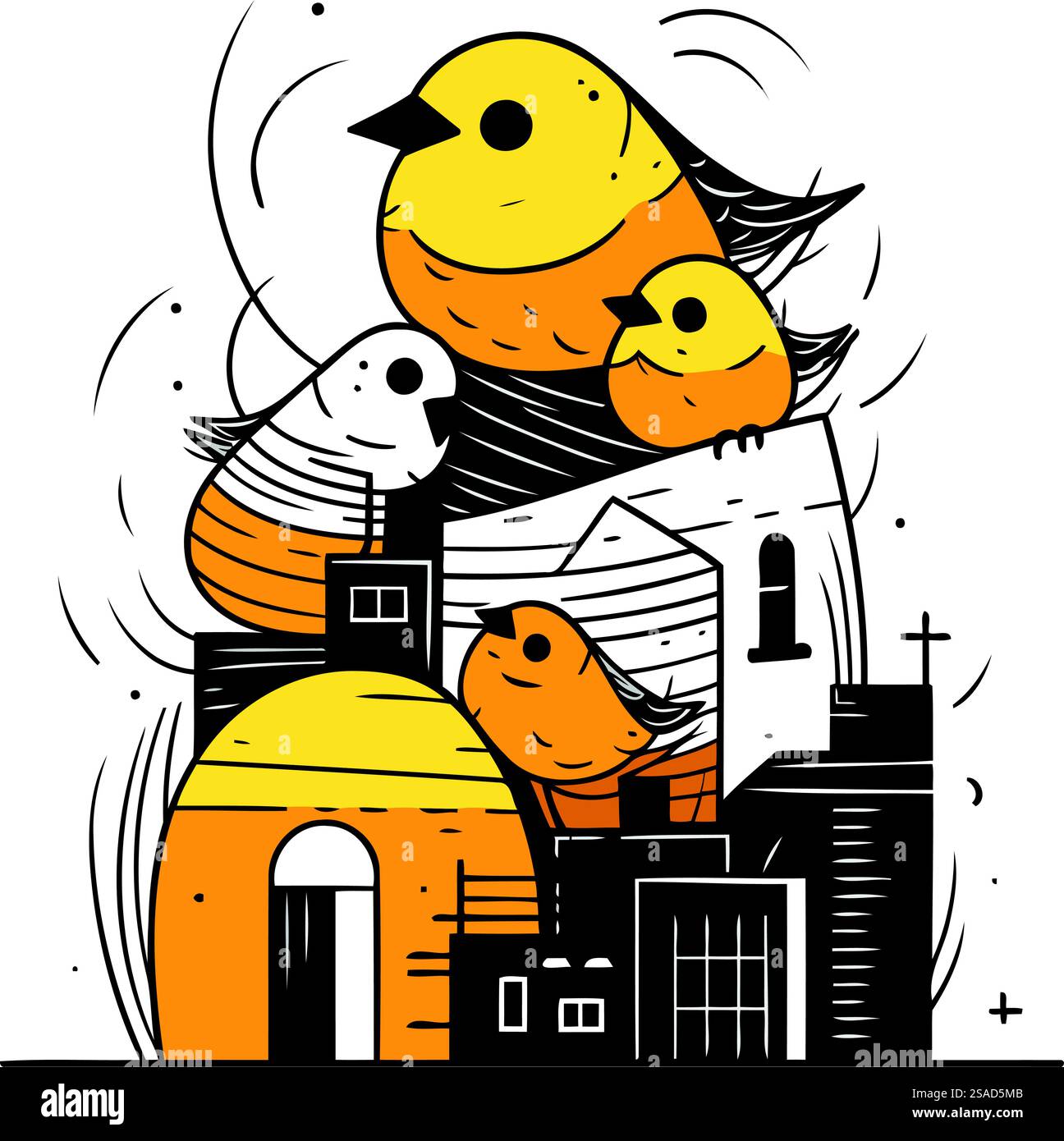 City birds Cut Out Stock Images & Pictures - Alamy