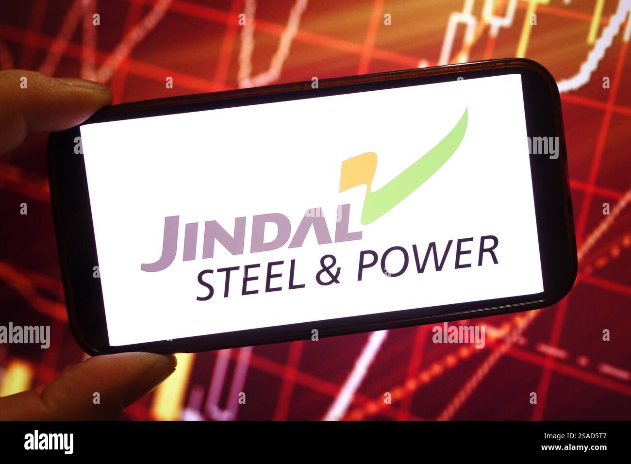 Poland. 25th Jan, 2025. In this photo illustration, the Jindal Steel ...