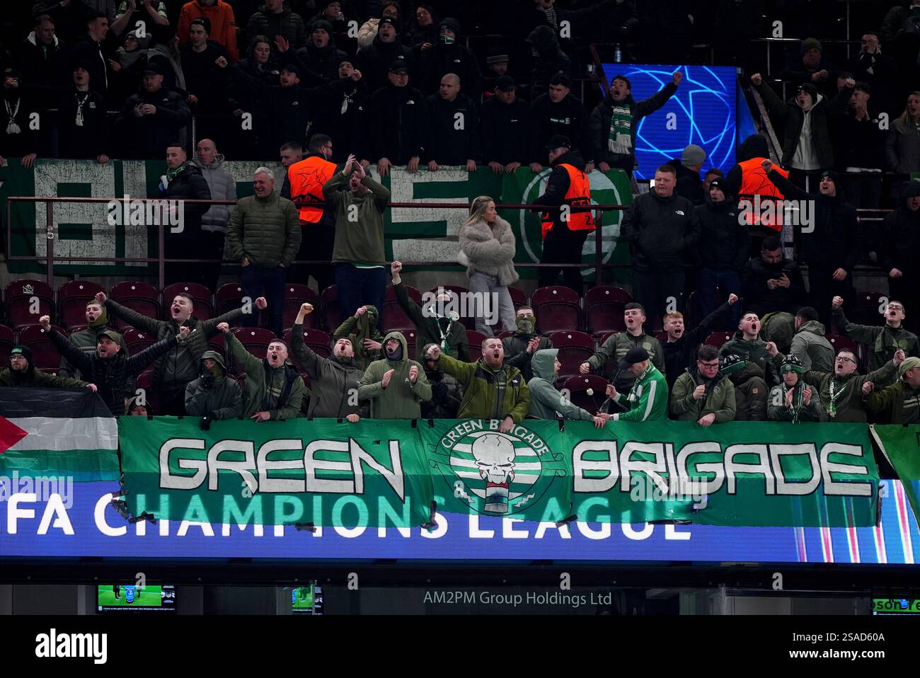 Celtic fans before the UEFA Champions League, league stage match at ...