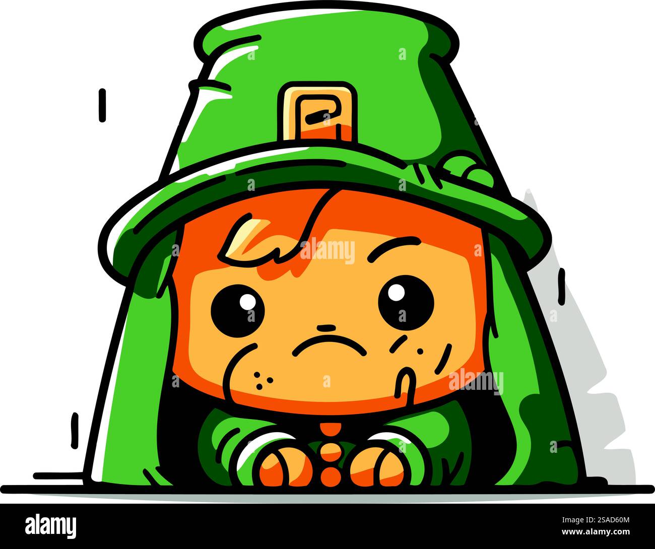 Leprechaun cartoon character. Cute vector illustration Stock Vector ...