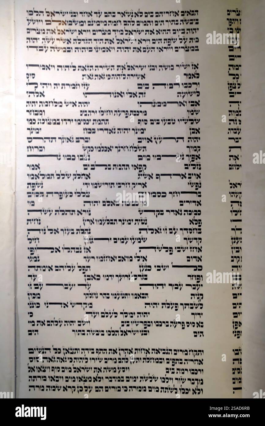 The Bavarian Bible Museum. Jewish Torah in Hebrew. 1920. Nuremberg ...