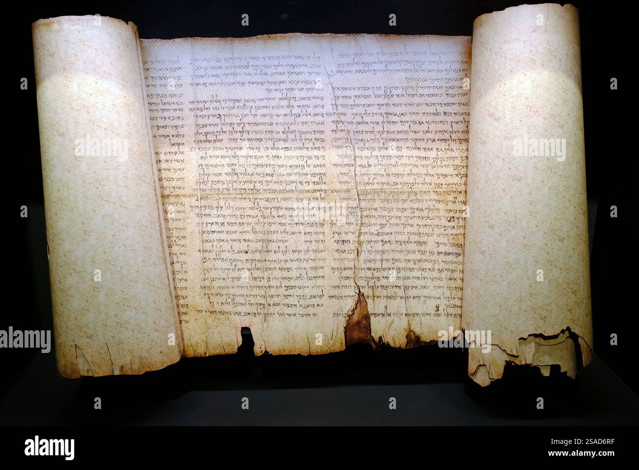 The Bavarian Bible Museum. The book of Isaiah. The great Isaiah Scroll ...