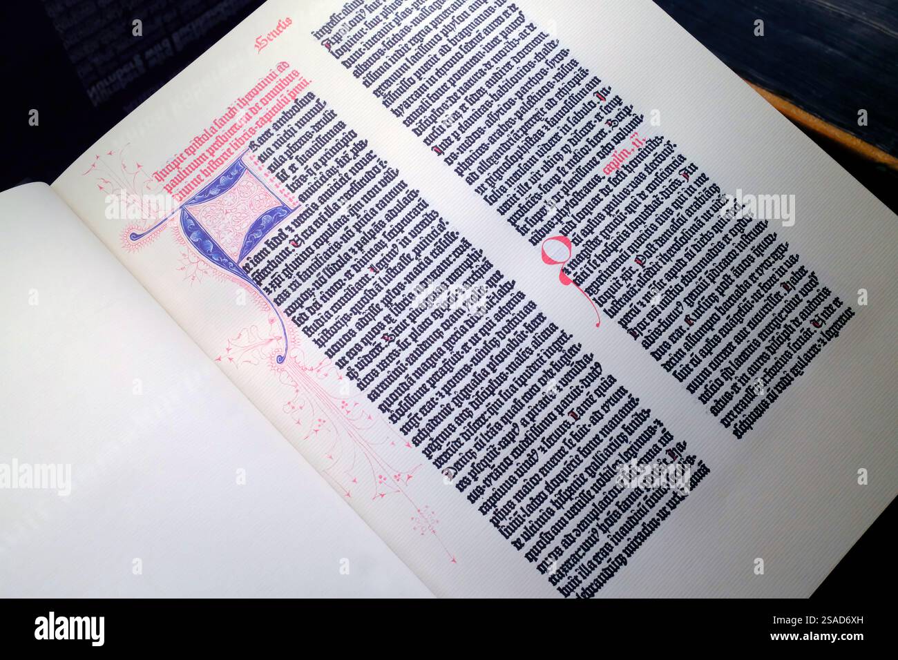 The Bavarian Bible Museum. The Gutenberg bible. 1452. It was the first ...