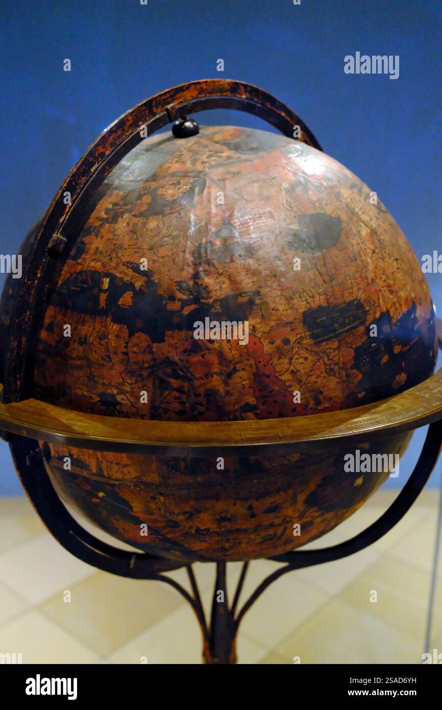 Germanisches Museum. The oldest surving globe of the world. The Behaim ...