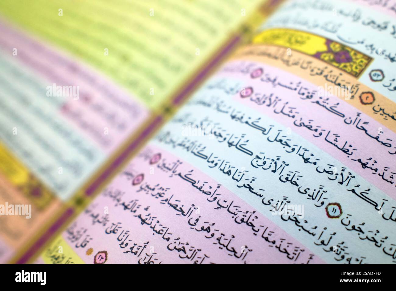 Open Quran in Arabic. Symbol of Islam Stock Photo - Alamy