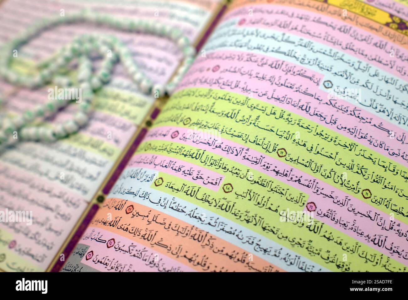 Open Quran in Arabic. Symbol of Islam Stock Photo - Alamy
