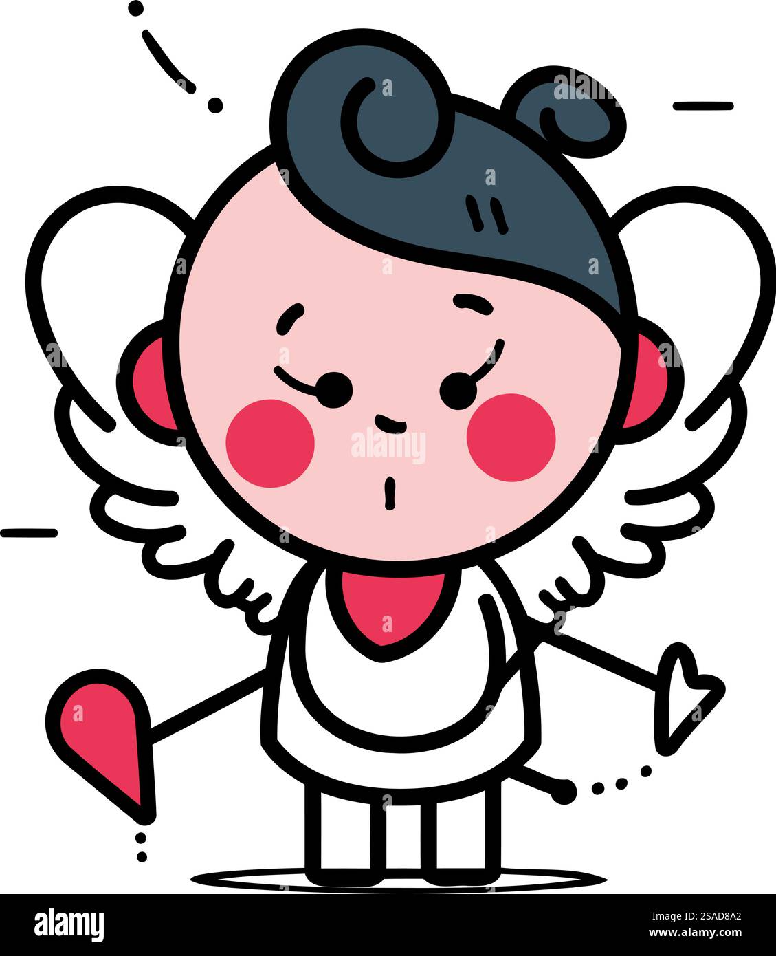 Cute cartoon cupid. Vector illustration. Cute cartoon cupid Stock ...