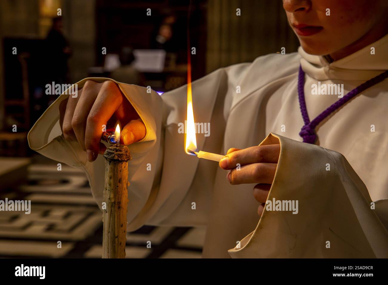 Maundy Thursday celebration in Saint Philippe du Roule catholic church ...