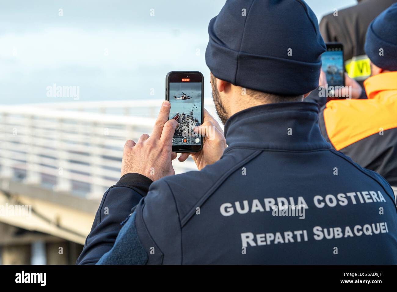 Accident in Marina di Massa (Massa Carrara) where the Guang Rong ship ...