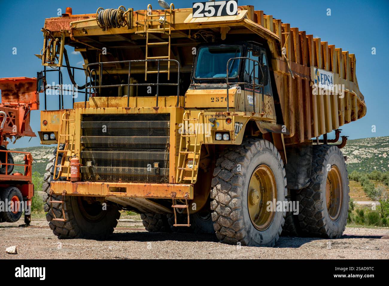 Special Coal Transport Truck in the Historic Emma Mine, Puertollano ...