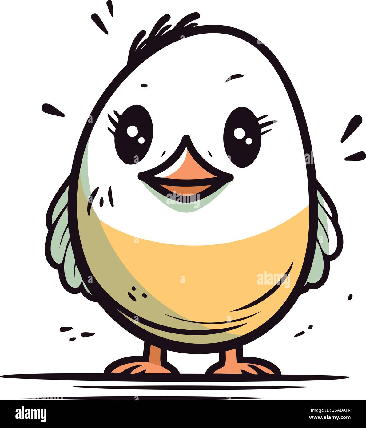 Easter chick. Vector illustration isolated on white background. Cartoon ...