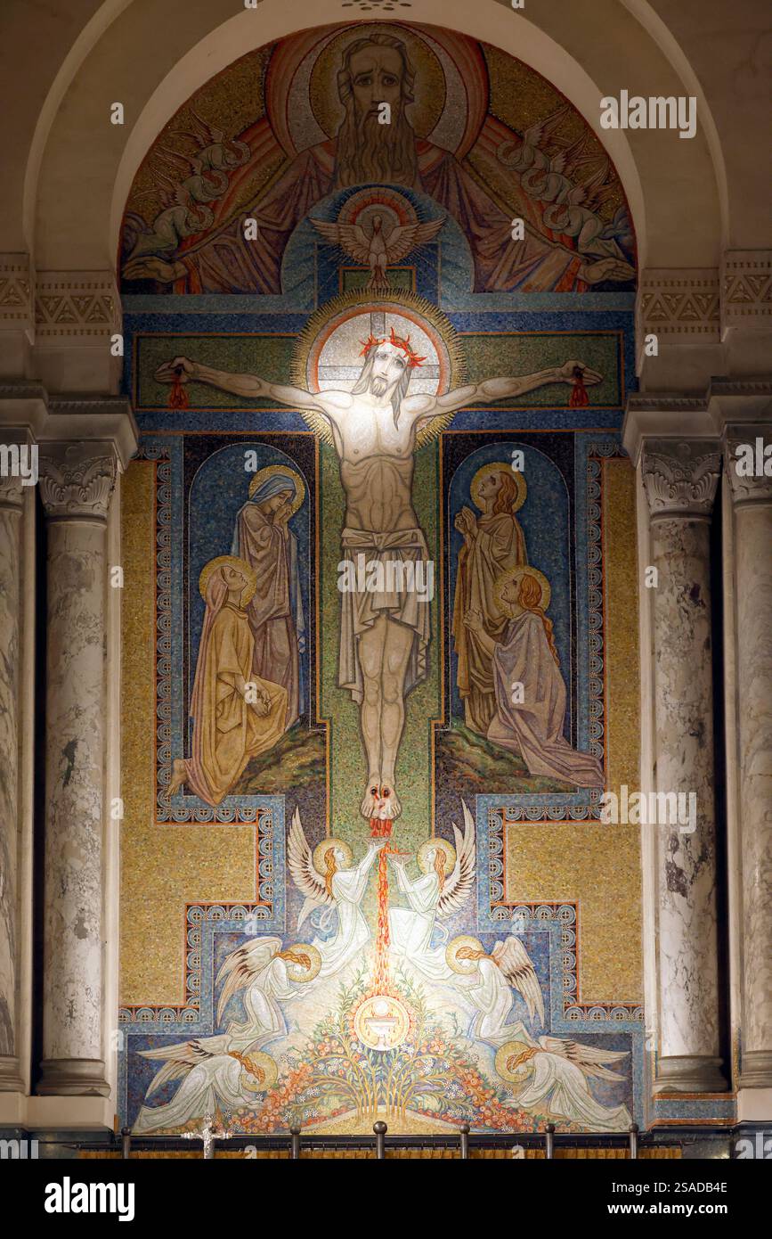 The Basilique de la Visitation. Passion of Christ. The crucifixion ...