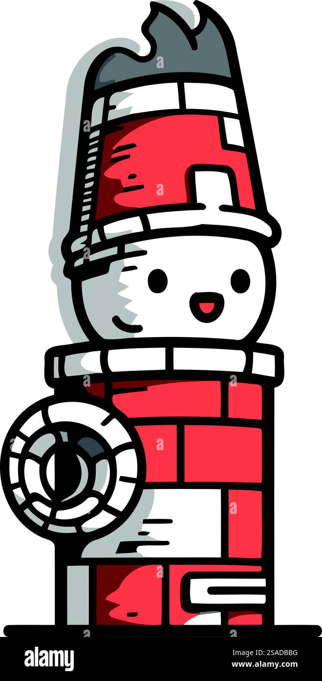 Cartoon fireman icon. Vector illustration of fireman icon Stock Vector ...