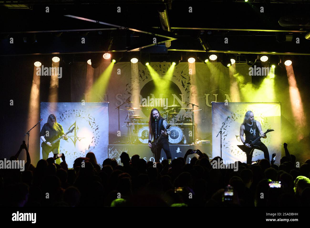 Munich, Germany, January 27th 2025: Insomnium on stage during the ...